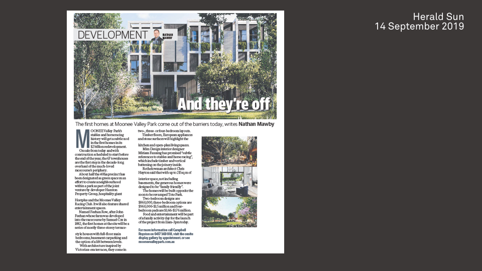 Hamton Property Group | And they're off